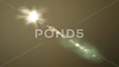 Lens flare sun in light leak background Illustration #235895924