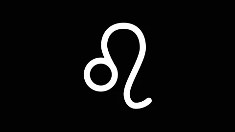 Leo Sign or Symbol Animation on Black Ba... | Stock Video | Pond5