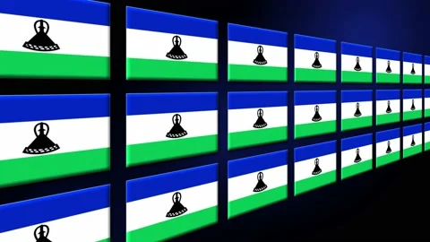 Lesotho Flag Animated Background 3d Anim... | Stock Video | Pond5