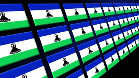 Lesotho Flag Animated Background 3d Anim... | Stock Video | Pond5