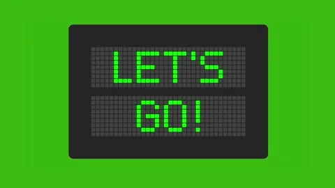 Let's go digital scorecard on green scre... | Stock Video | Pond5