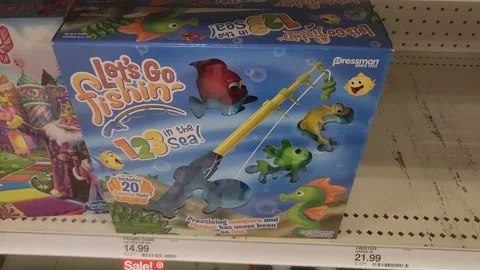 Let's Go Fishing Board Game | Stock Video | Pond5