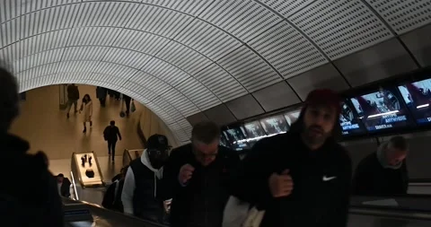 Lets go underground on the Elizabeth Lin... | Stock Video | Pond5