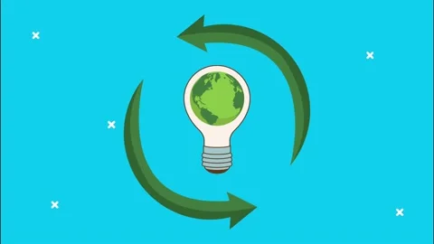 lets save the world animation with earth... | Stock Video | Pond5