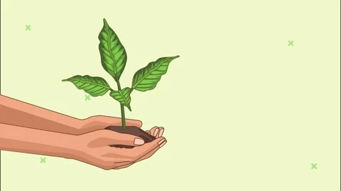 lets save the world animation with hands... | Stock Video | Pond5