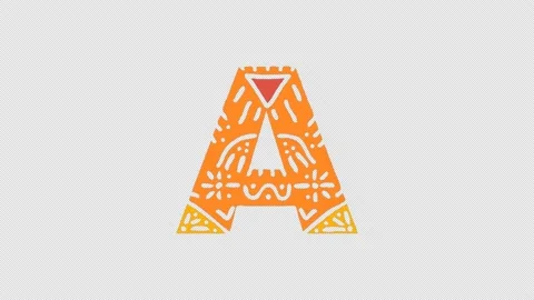 Letter A. 4K, Transparent Alpha channel.... | Stock Video | Pond5