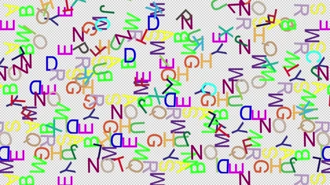 Letter. Animation of letters background.... | Stock Video | Pond5