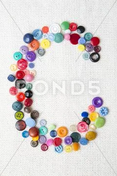 Letter C of the alphabet of buttons of various shapes and colors ~ Hi ...