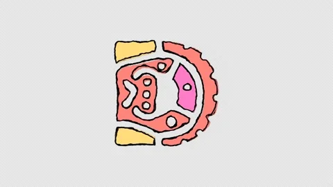 Letter D. 4K video. Alpha channel, trans... | Stock Video | Pond5