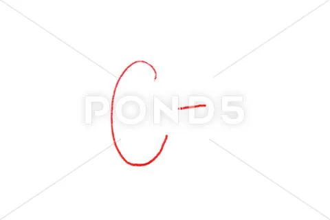 Letter grade c- ~ Premium Stock Photo ~ Image #33374559