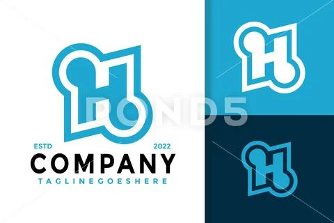 Letter H Company Logo Design, brand identity logos vector, modern logo, Logo ~ Clip Art #220566247