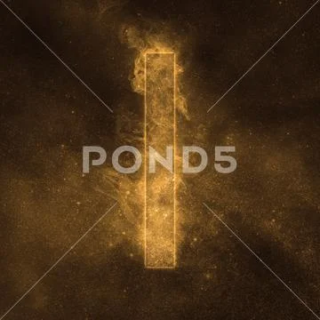 Letter I alphabet symbol. Space Letter, Night Sky Letter. ~ Premium ...