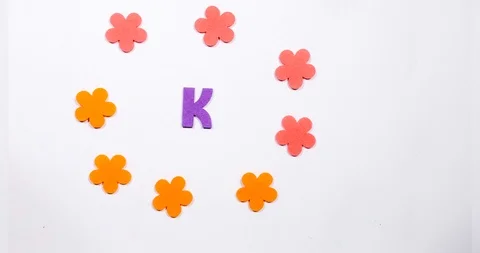 Letter K of the English alphabet. Dancin... | Stock Video | Pond5