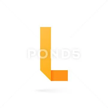 Letter L logo on white alphabet background: Royalty Free #94730922