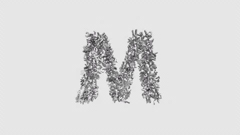 Abecedario 3D Vector Stock Video Footage | Royalty Free Abecedario 3D ...