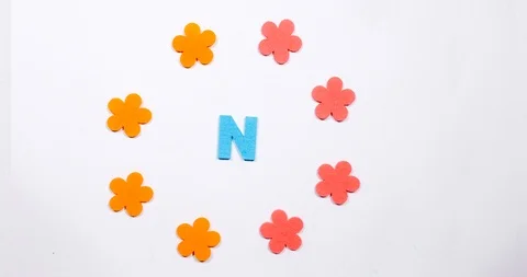 Letter N of the English alphabet. Dancin... | Stock Video | Pond5
