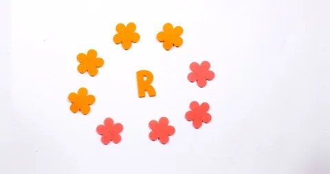 Letter R of the English alphabet. Dancin... | Stock Video | Pond5