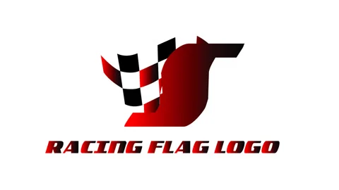 letter S flag racing race design vector | Stock Video | Pond5