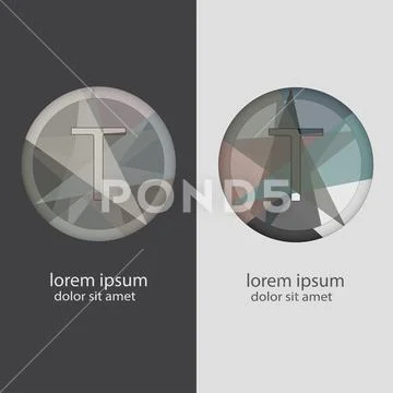 Letter T with multiple color combinations Illustration #70141092