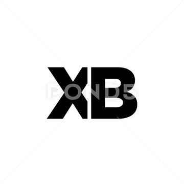 Letter X and B, XB logo design template. Minimal monogram initial based ...