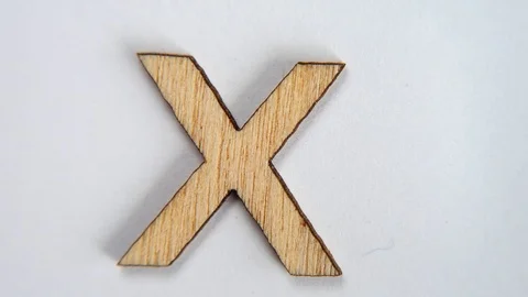 Letter X of the English alphabet made of... | Stock Video | Pond5