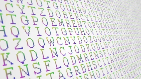 Gradient Alphabet Stock Footage ~ Royalty Free Stock Videos | Pond5