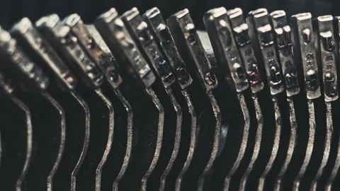 Letters and numbers on typo keys of an o... | Stock Video | Pond5