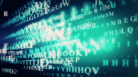 Letters Animation Background | Stock Video | Pond5