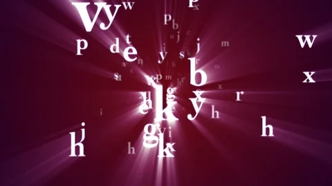 LETTERS Animation, Background, Rendering... | Stock Video | Pond5