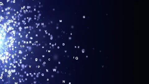 LETTERS Animation, Background, Rendering... | Stock Video | Pond5