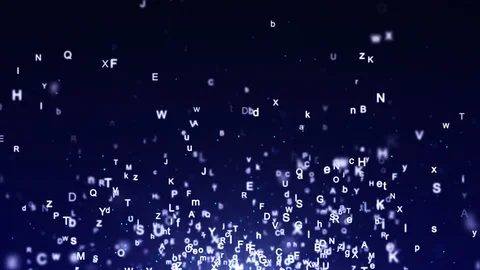 LETTERS Animation, Background, Rendering... | Stock Video | Pond5