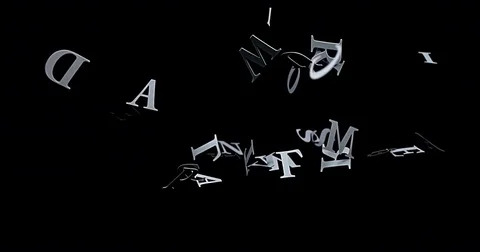 Falling Letters Stock Video Footage | Royalty Free Falling Letters ...
