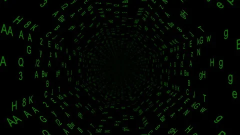 Letters flying in space. Animation of se... | Stock Video | Pond5