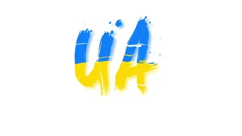 Letters with Ukrainian flag textureUkrai... | Stock Video | Pond5