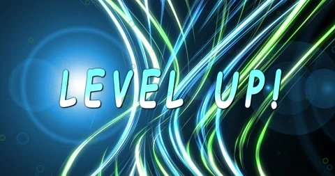 Level up. Animation vintage video game s... | Stock Video | Pond5