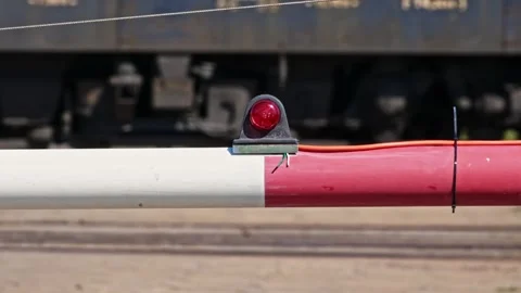 Level Crossing Intersection of Railway L... | Stock Video | Pond5