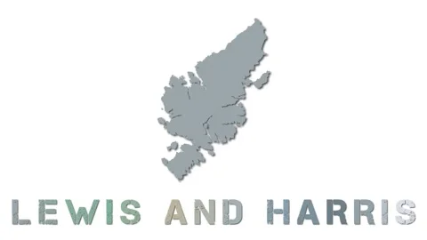 Lewis and Harris map with paper regions.... | Stock Video | Pond5