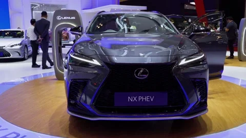Lexus NX PHEV car displayed in GIIAS 202... | Stock Video | Pond5