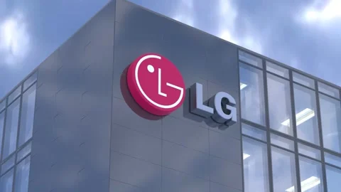 LG Editorial Render of Corporate Logo ag... | Stock Video | Pond5