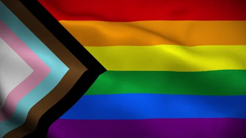 LGBT flag waving animation, progress pri... | Stock Video | Pond5