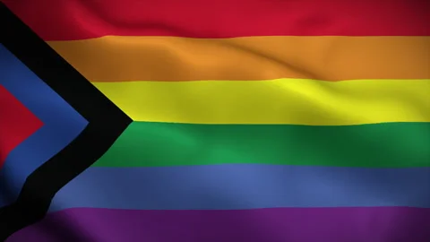 LGBT flag waving animation, social justi... | Stock Video | Pond5