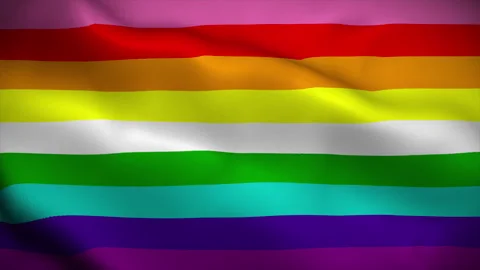 LGBT pride flag waving animation, nine-s... | Stock Video | Pond5
