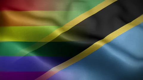 LGBT Tanzania Flag Loop Background 4K | Stock Video | Pond5
