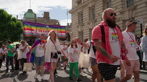 LGBTQ Community March on 50th Aniversary... | Stock Video | Pond5