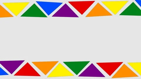 LGBTQ pride month border and frame Anima... | Stock Video | Pond5