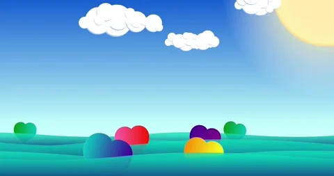 Lgbtq symbol flag background heart. bise... | Stock Video | Pond5