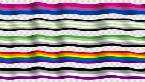 LGBTQIA+ Looping animated lower thirds s... | Stock Video | Pond5