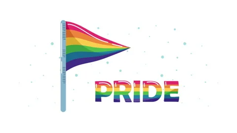 lgtbi pride lettering animation | Stock Video | Pond5