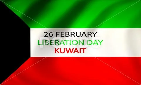 Liberation day kuwait flag background: Graphic #262402797