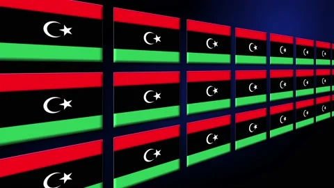Libya Flag Animated Background 3d Animat... | Stock Video | Pond5